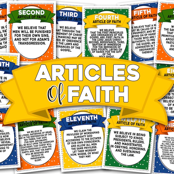 Article of Faith - Etsy