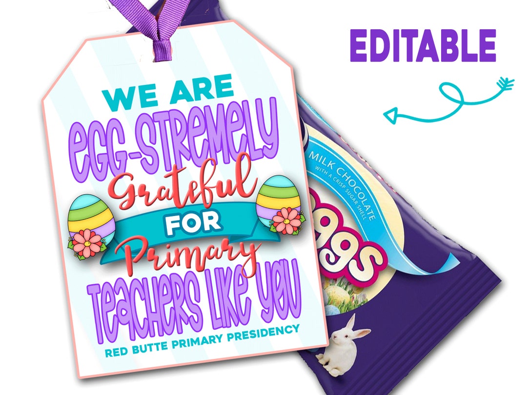 Easter Primary Teacher Gift, LDS Primary Teacher Easter Gift, Easter ...