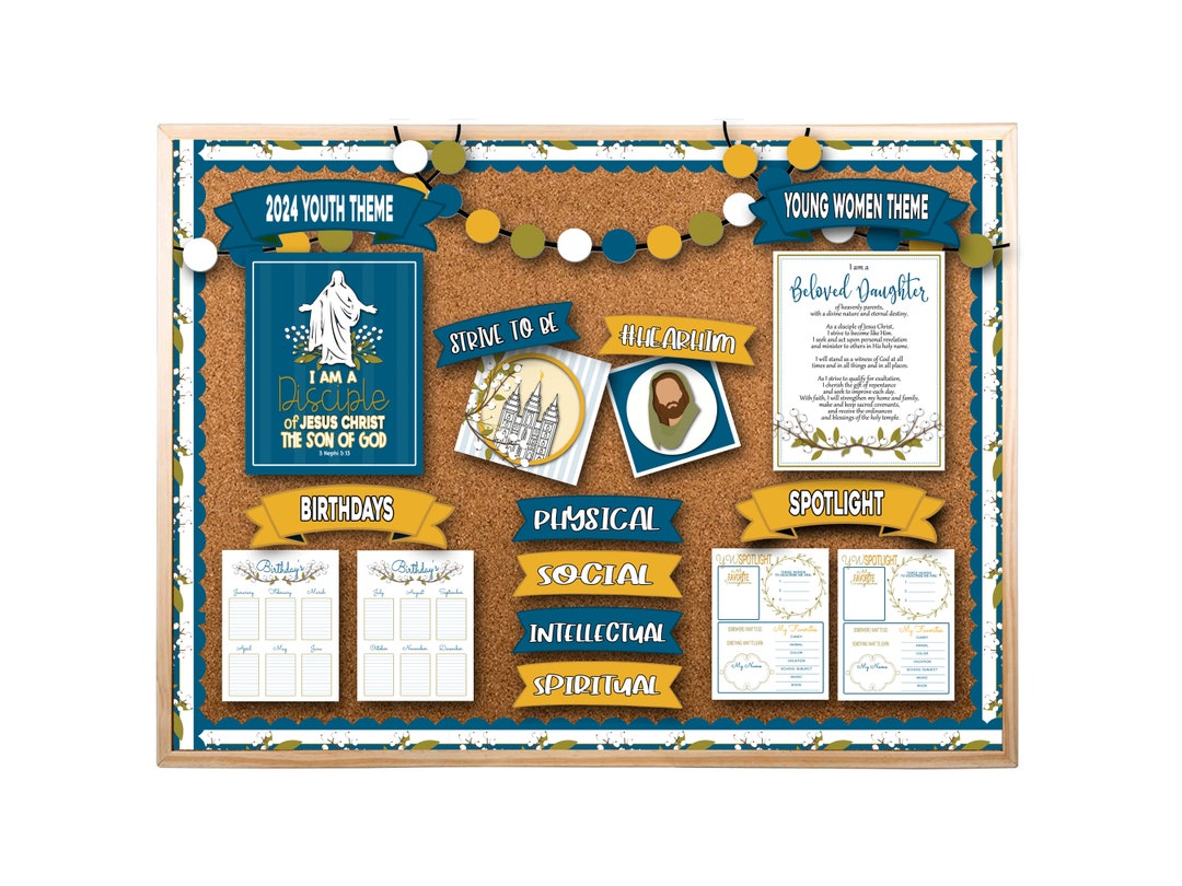 2024 LDS Young Women Bulletin Board, I Am A Disciple of Jesus Christ ...