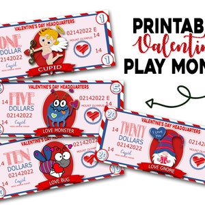 Valentine Play Money, Cupid Money, Valentine's Day Fake Money ...