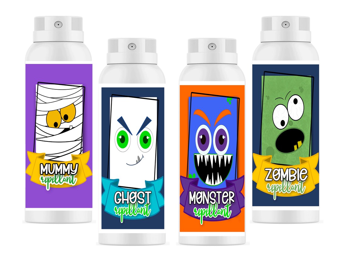 Monster Repellant Wrappers Mummy Can Wrappers Monster Go - Etsy