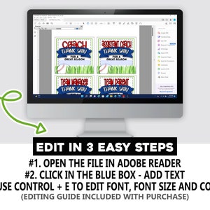 Baseball Coach Thank You Gift Tags, Baseball Thank You Card, Baseball ...