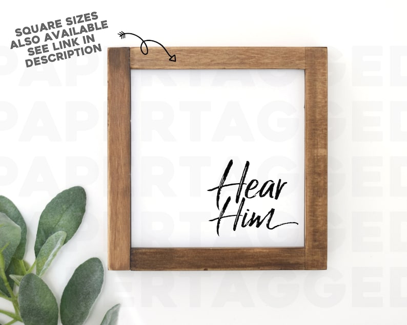 Hear Him LDS Hear Him Hear Him Digital Print LDS Gift | Etsy