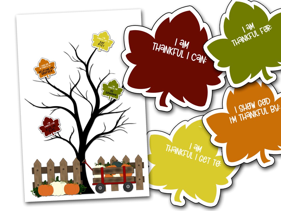 Thanksgiving Gratitude Tree, Gratitude Leaves, Thanksgiving Day ...