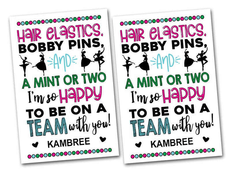 Dance Team Gift Competition Team Gifts Dance Gifts Dance - Etsy