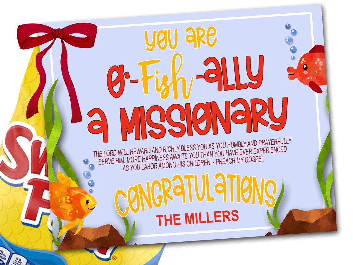 Missionary Card Officially a Missionary LDS Missionary - Etsy