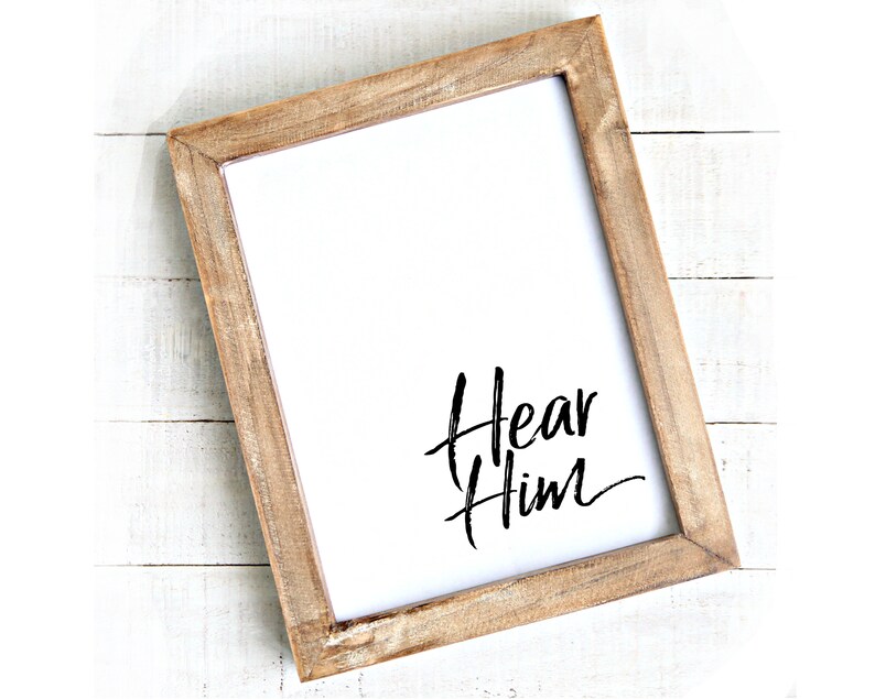 Hear Him LDS Hear Him Hear Him Digital Print LDS Gift - Etsy