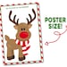 Pin the Nose on the Reindeer, Printable, Christmas Class Party Game ...