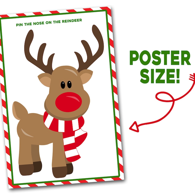 Pin the Red Nose - Etsy