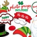 Christmas Photo Booth Props, Photo Props for Holiday Party, Printable ...