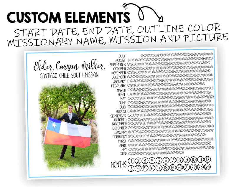 Mission Countdown Poster, LDS Mission Countdown, Latter Day Saint ...