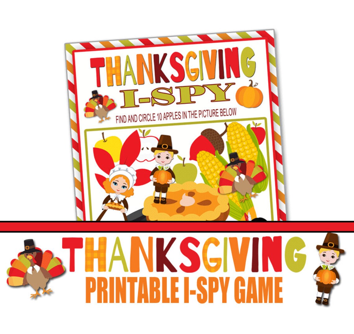 Thanksgiving Printable Games Class Thanksgiving Party Class - Etsy