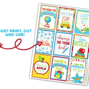 Lunch Box Notes for Kids, Printable Kindness Cards, Words of ...