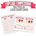 Cupcake Competition Printables Forms, Cupcake Contest Forms Packet ...