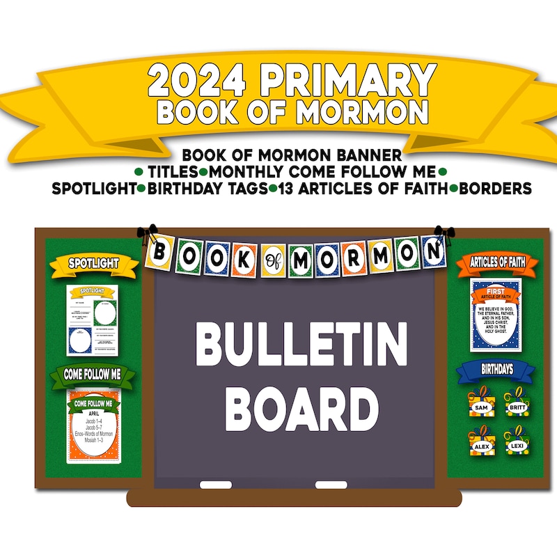 Primary Bulletin Board 2024 - Etsy