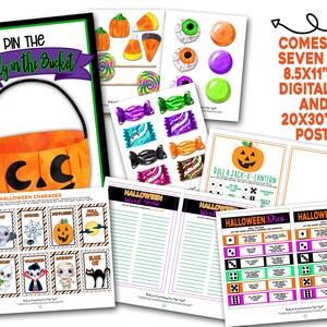 Halloween Party Game Bundle, Group Party Game, Family Friendly ...