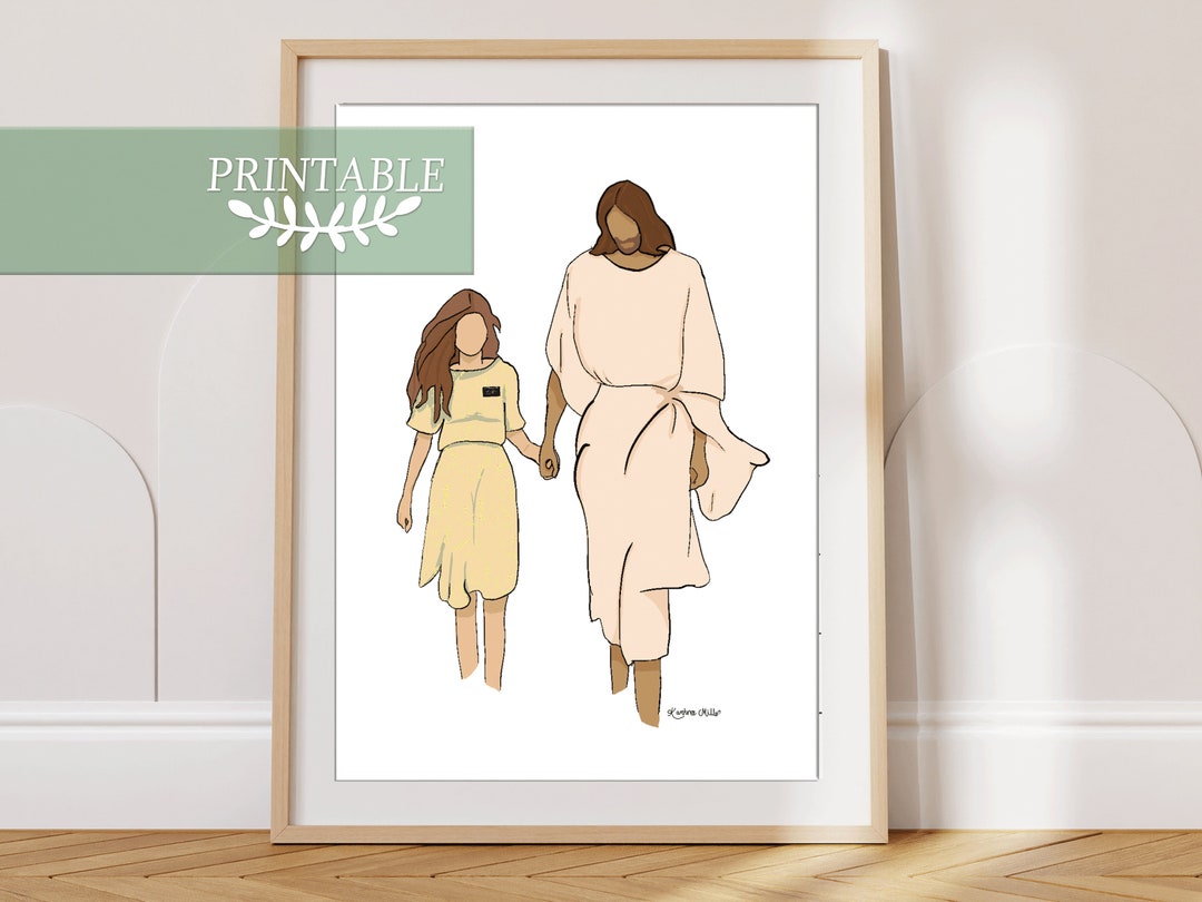 Sister Missionary and Jesus Christ Art, Christ Portrait, Religious Art ...