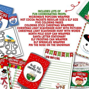 Elf Activities, Printable Elf Notes, Note From Elf, Elf Coloring Pages ...