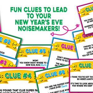 New Year's Eve Scavenger Hunt, New Year's Eve Party Game, New Year's ...