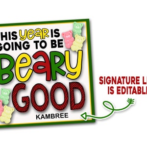 Back to School Gift, Beary Good Year, Cheer Team Printable, Dance Team ...