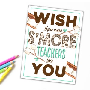 Teacher Gift, S'more Teachers Like You, Teacher Appreciation Gift ...