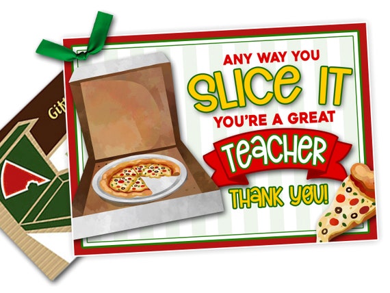 Teacher Appreciation Gift Tags Any Way You Slice It Teacher | Etsy