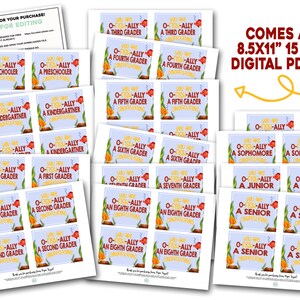 End of School Year Gift Tags, Back to School Gift Tags, New School ...