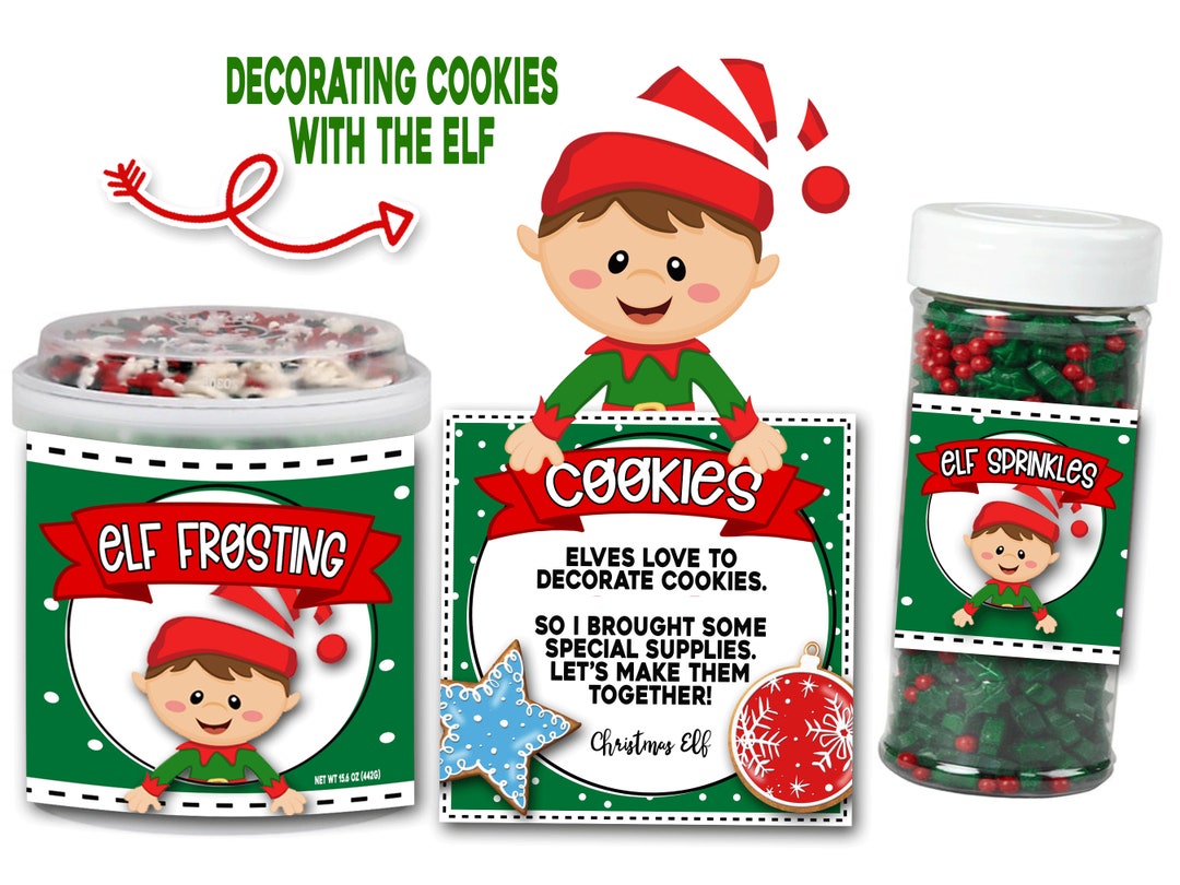 Elf Cookie Decorating Note, Decorate Christmas Cookies With Elf ...