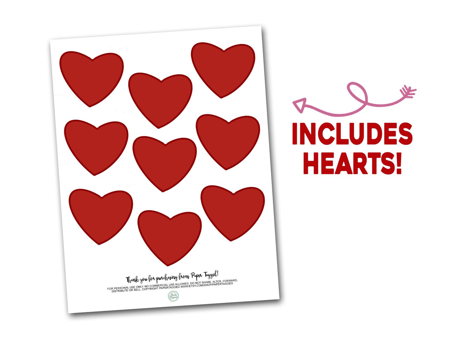 Pin the Heart on Cupids Bow, Printable Valentine's Day Party Kids Game ...