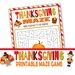 Thanksgiving Printable Maze, Class Thanksgiving Party, Class Party Game ...