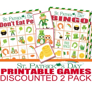 St. Patricks Day Class Party Game Two Pack, St. Patty's Day Party, St ...