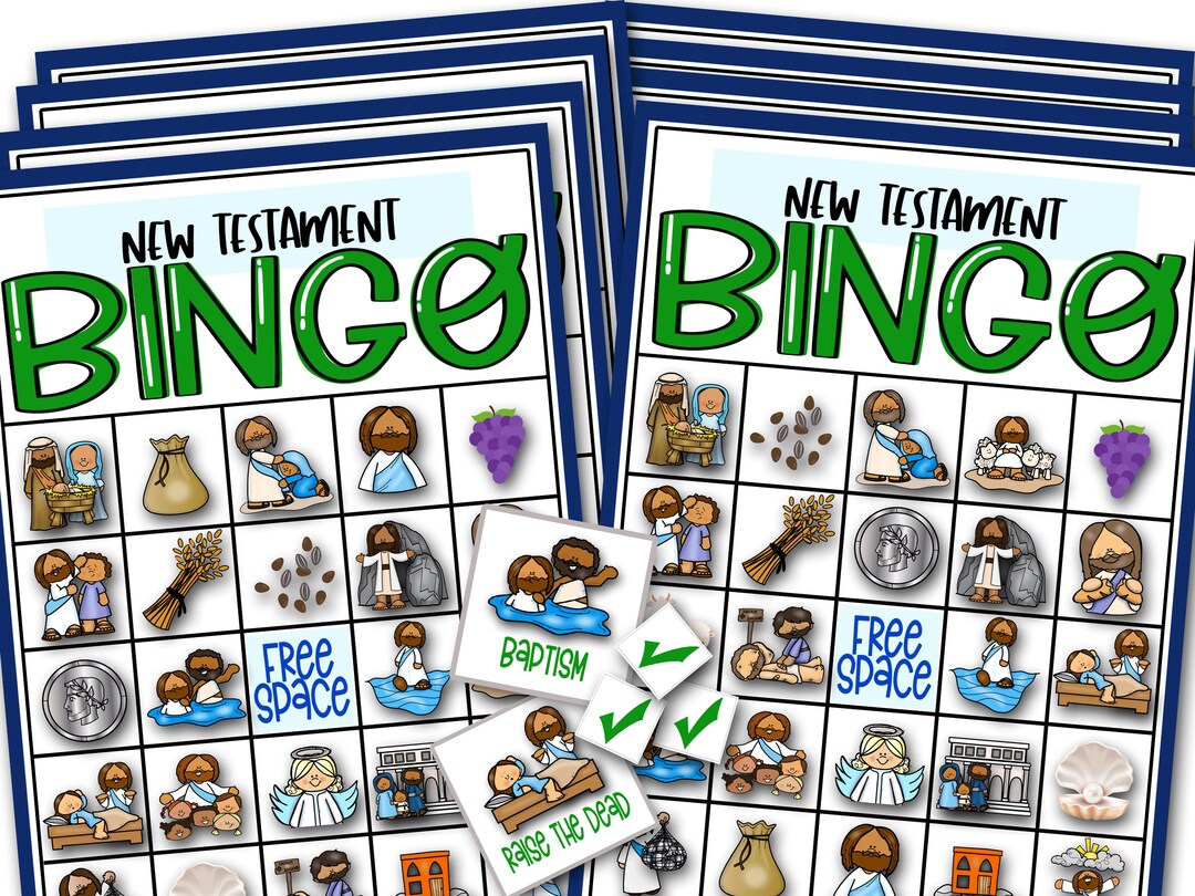 New Testament Bingo, New Testament Activities for Kids, Come Follow Me ...
