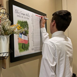 Mission Countdown Poster, LDS Mission Countdown, Latter Day Saint ...