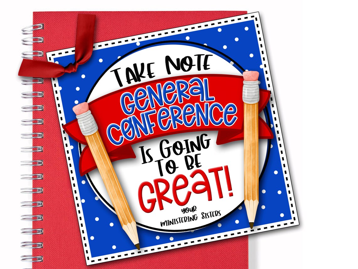 General Conference Ministering Gift Tags Take Note General - Etsy
