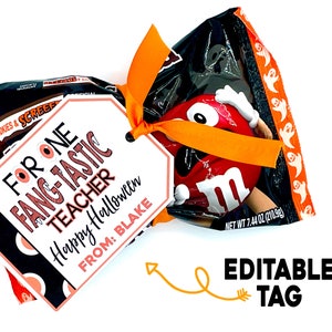 Halloween Treat Tag, Fangtastic, Non-candy Halloween, Printable ...