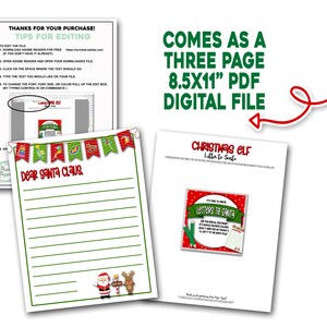 Santa Letters With Elf, Elf Letters to Santa, Elf Note, Christmas Elf ...