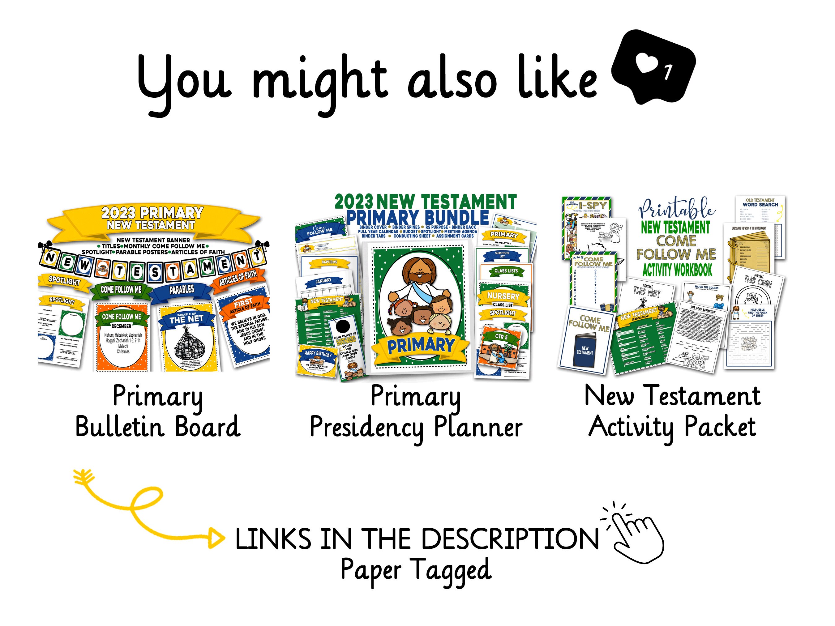 Parable Bible Story Posters, 12 Small Printable Posters of New ...