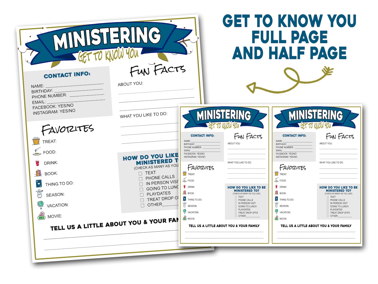 Ministering Interviews Packet Ministering Interview | Etsy