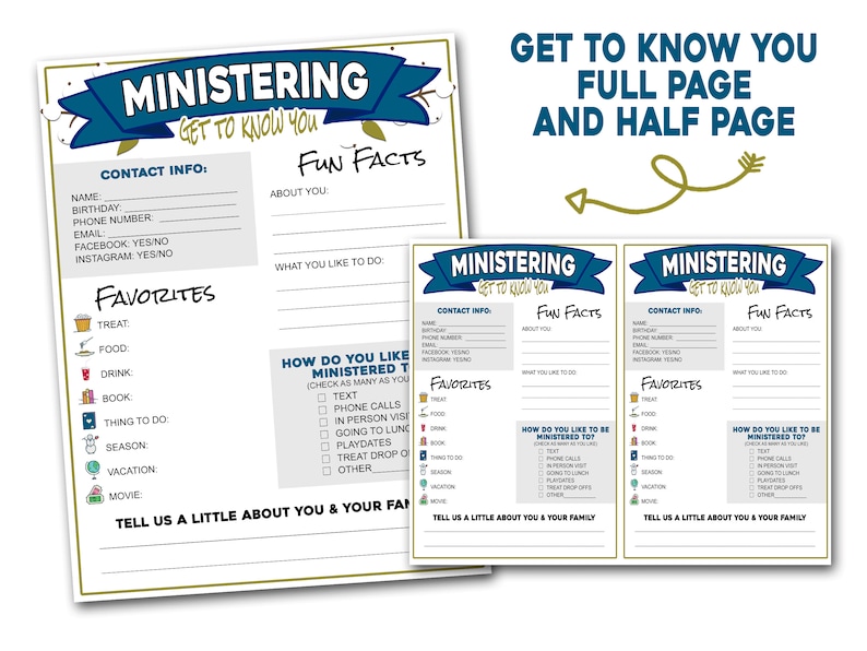 Ministering Interviews Packet Ministering Interview | Etsy