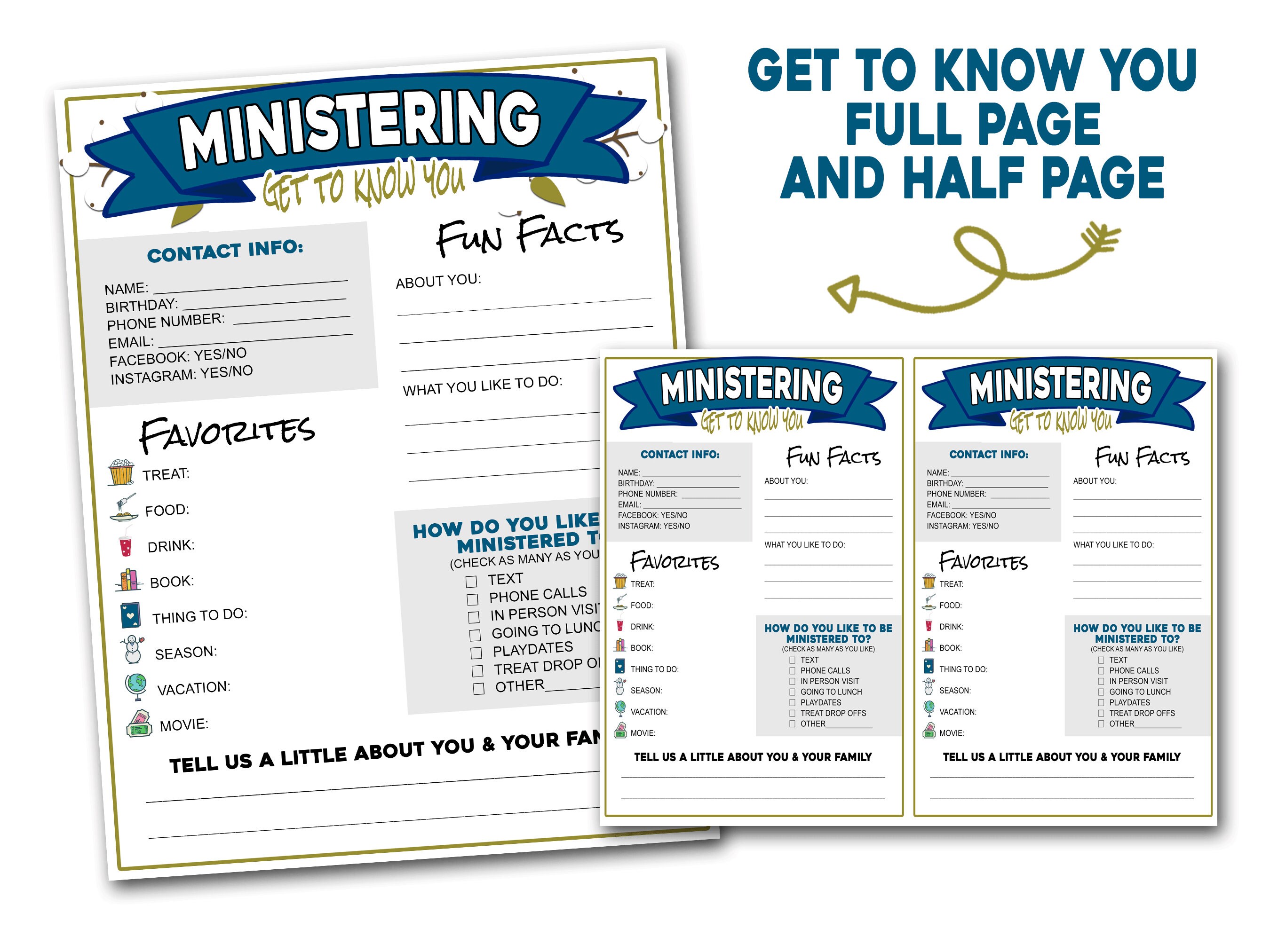 Ministering Interviews Packet, Ministering Interview Assignment Cards ...
