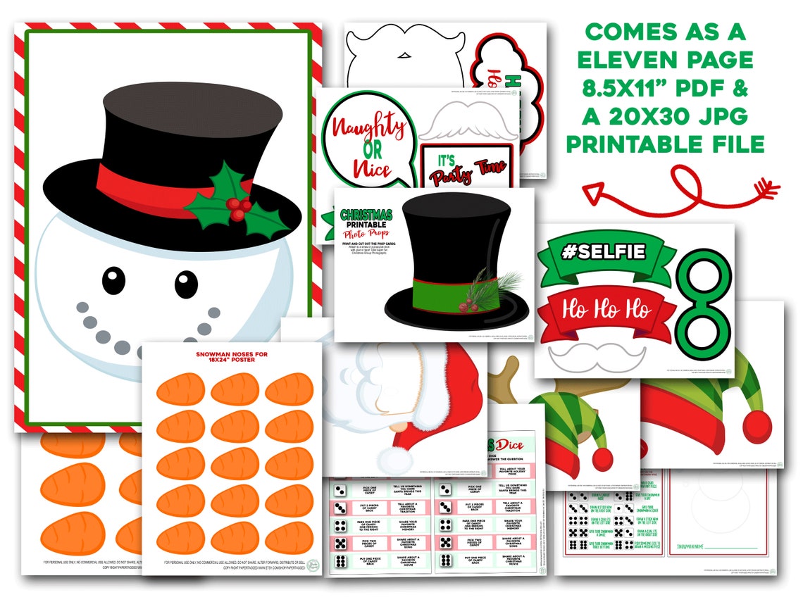 Christmas Party Game Bundle Group Party Games Family - Etsy