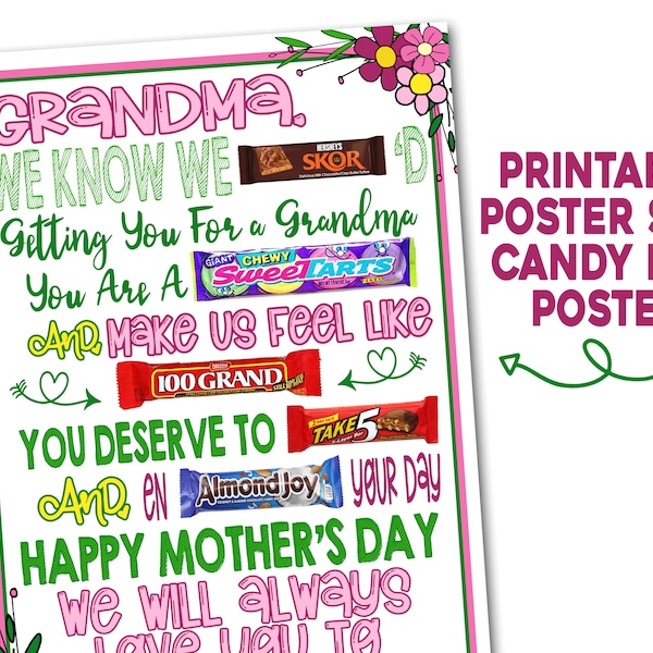 Candy Gram Poster - Etsy