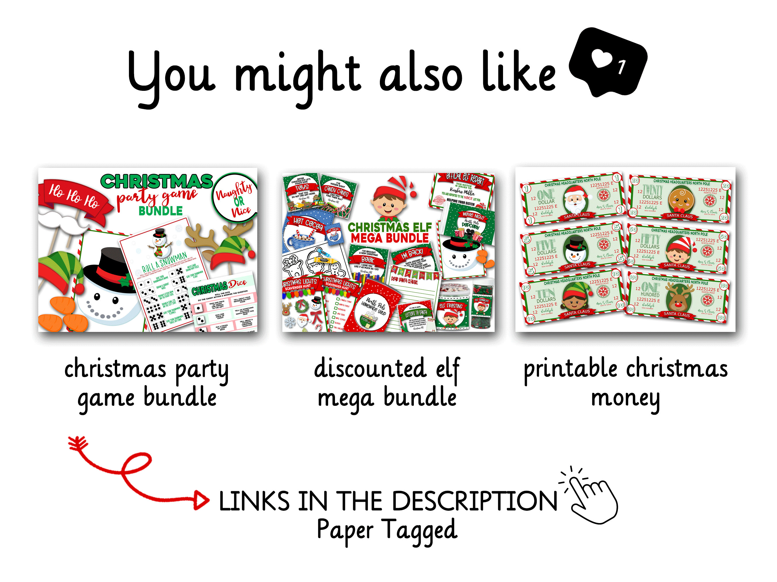 Secret Santa Gift Exchange Kit Printable Christmas Secret - Etsy