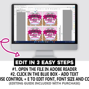 Birthday Treat Tag, Chip Chip Hooray Let's Celebrate You Today ...