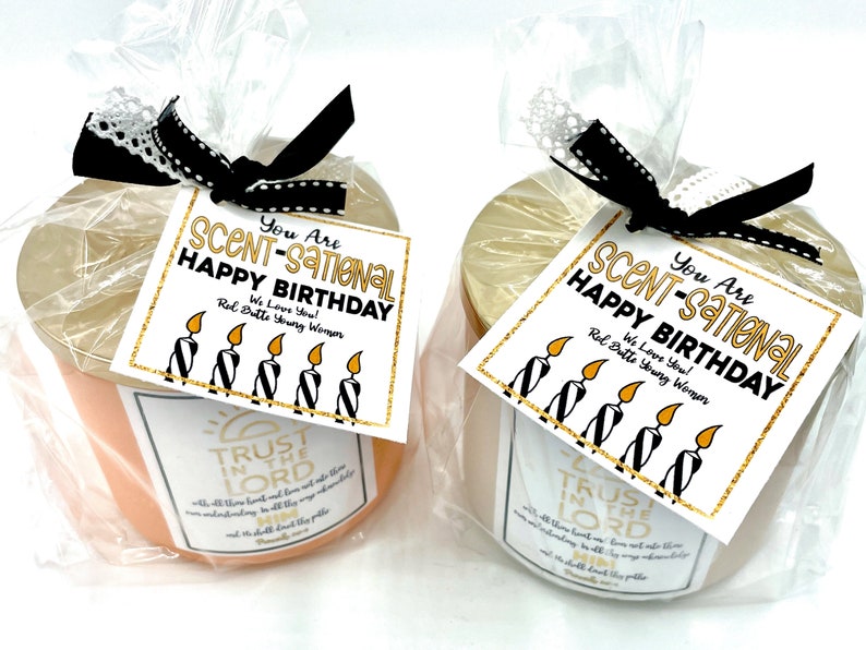 Candle Birthday Gift Tag Printable Birthday Gift Tags Gift - Etsy