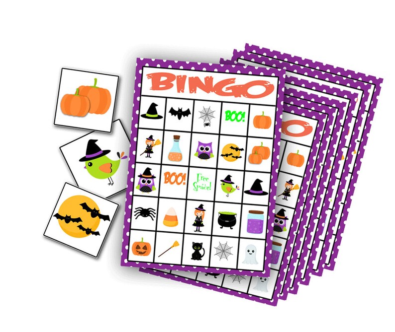 Halloween Bingo and Don't Eat Boo Combo Pack, Group Game, Class ...