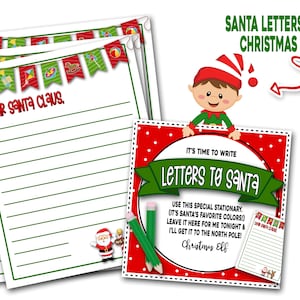 Santa Letters With Elf, Elf Letters to Santa, Elf Note, Christmas Elf ...