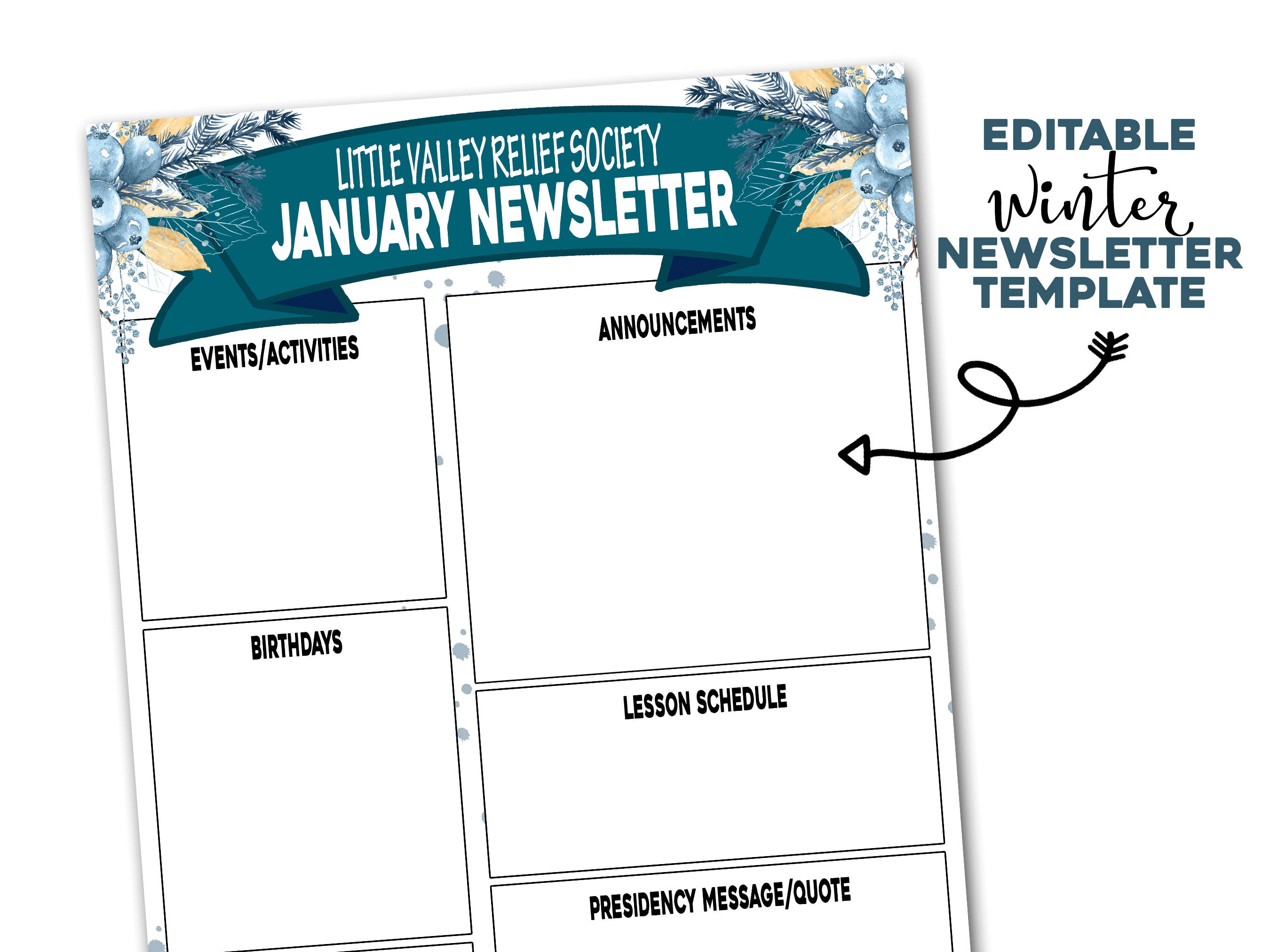 Winter Newsletter Template