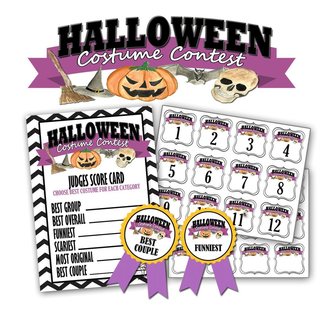 Costume Contest Printable Forms Packet, Costume Contest Judges Score ...