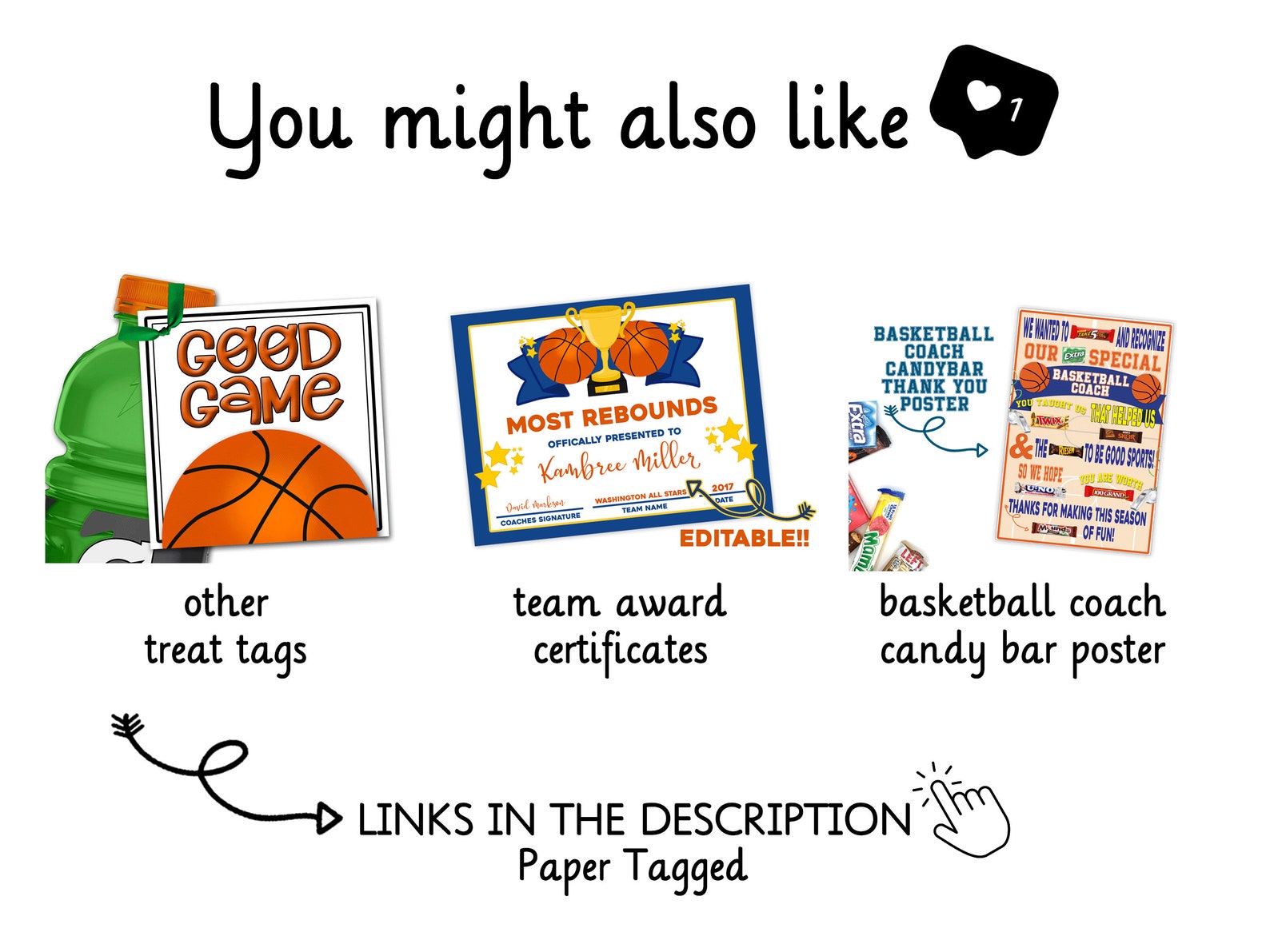 Basketball Treat Tag Basketball Good Luck Favor Tag Hope You - Etsy